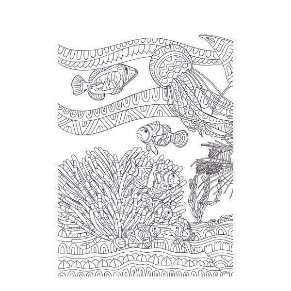 Squiggle® Life in The Ocean, Advanced Colouring Book. | eBay