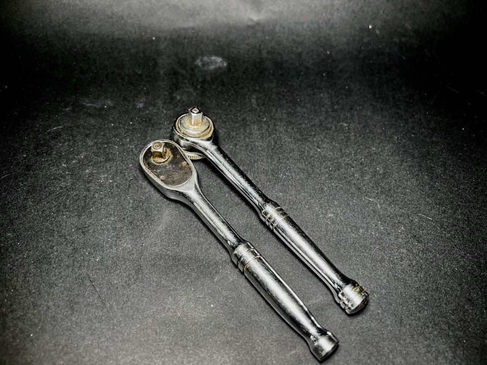 Vintage Husky 1/4" Drive Ratchet 20202 & 20800 - USA, Quick Release ...