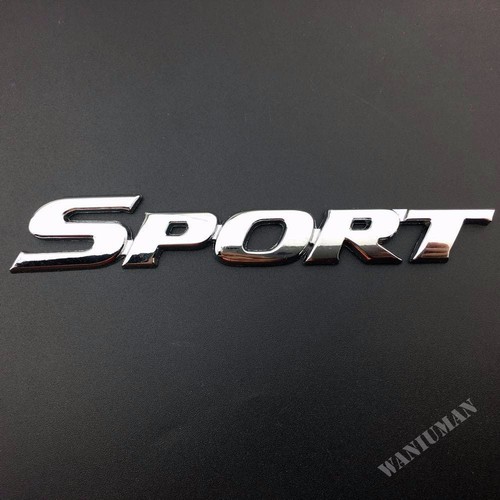 Sport Metal Chrome Car Auto Side Fender Emblem Badge Decal Sticker ...