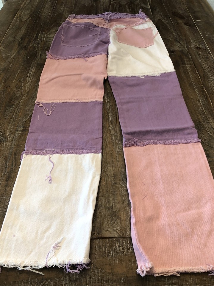 Jaded London Pastel Patchwork Jeans Size W25 | eBay