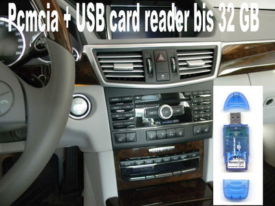 für Mercedes Comand PCMCIA SDHC USB Card Reader Bis32Gb W212 W221 W204 ...
