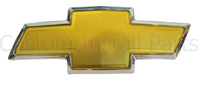 OEM NEW Front Grille Bowtie Emblem Gold 07-14 Avalanche Suburban Tahoe ...