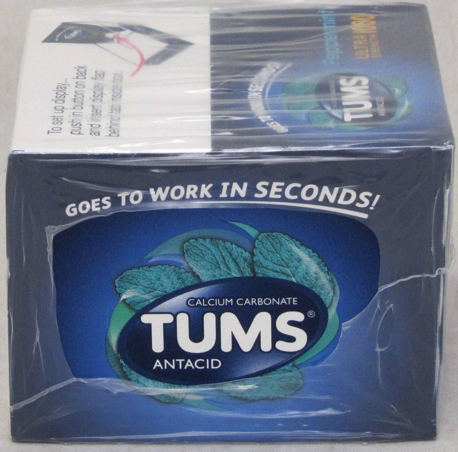 Tums Ultra Strength 1000 Peppermint Antacid Tablets Bulk Box of 12 ...