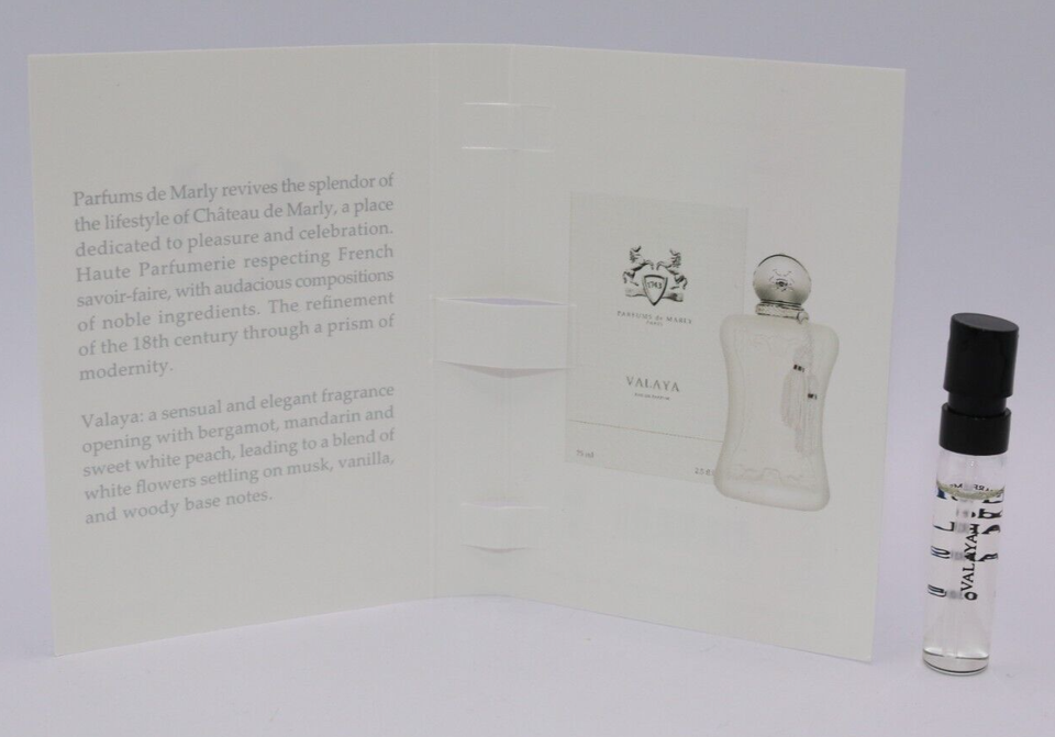 Parfums De Marly Valaya EDP Official Carded Sample Spray 0.05oz / 1.5ml ...