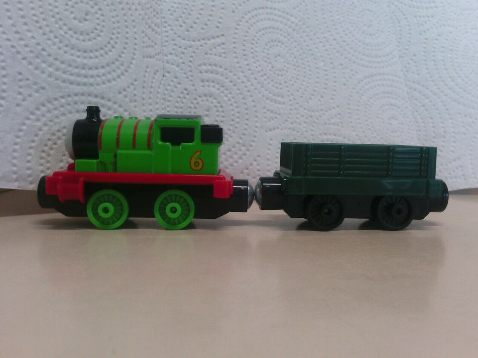 Thomas and Friends Take-n-Play Percy Green Wagon Bundle G32A Diecast ...