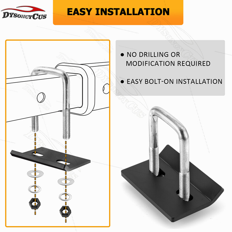 2Pack 2" Hitch Tightener Stabilizer Anti Rattle Tow Clamp Trailer Lock ...