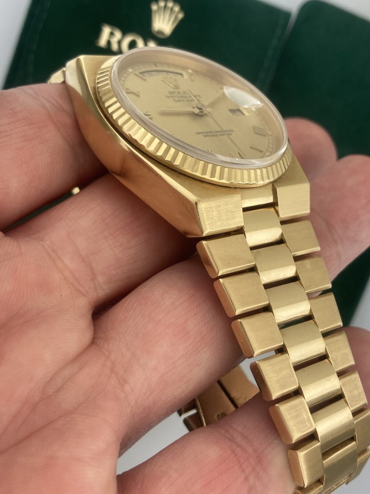Rolex Presidential 19018 Day Date 36mm Oyster Quartz 18k Solid Yellow ...