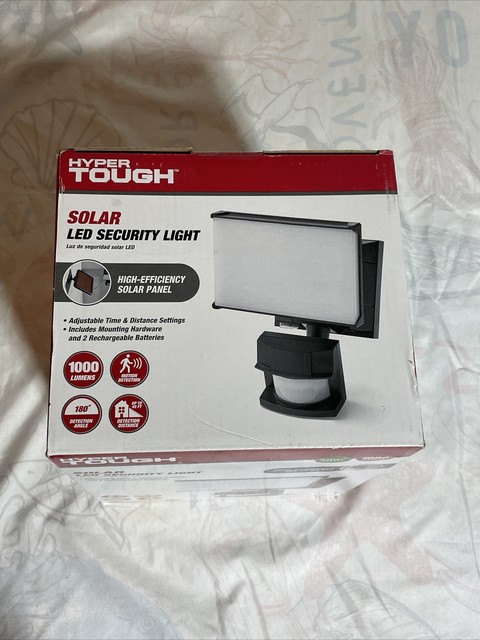 HYPER Tough 1000 Lumen LED Solar Motion Detection Security Light R102 ...