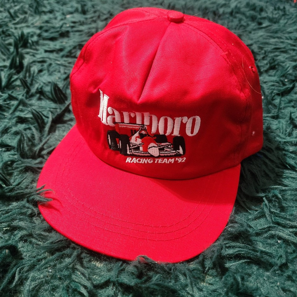 Vintage Marlboro Racing Team ’92 Hat Red Formula One Embroidered ...