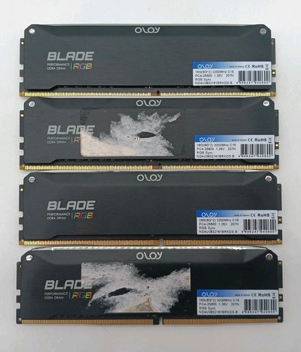 Lot of (4) OLOy Blade RGB 16GB (2x8GB) DDR4 RAM 3200MHz ...
