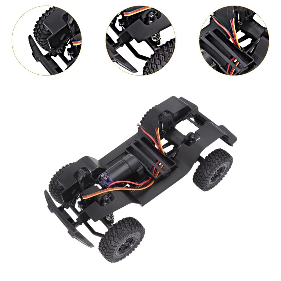 1:18 Scale RC Car Body Chassis Frame 155mm Metal Ax8560 Truck Model Car ...