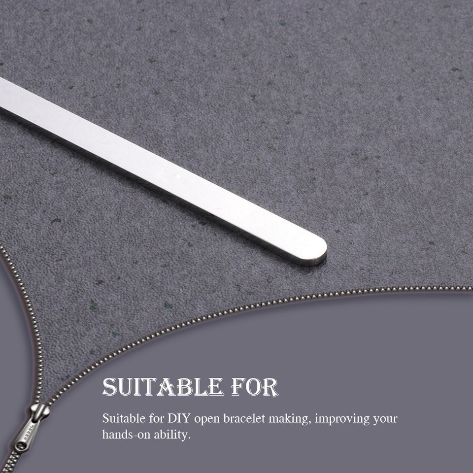 5 Pcs Stainless Steel Engraving Blank DIY Cuff Bracelet Blanks Anti ...