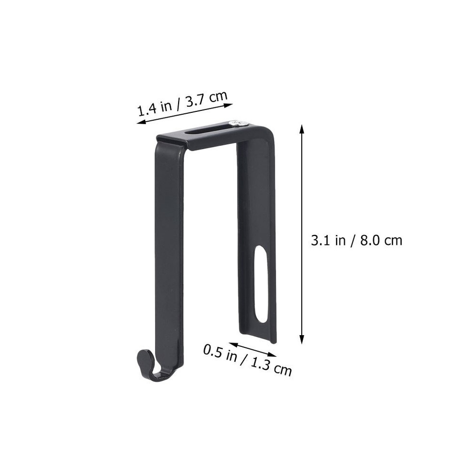 4pcs Adjustable Cubicle Hooks Partition Hangers Clothes Hanger Towel ...