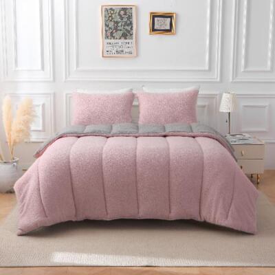 Coverless Duvet Quilt 13.5 TOG No Cover Teddy Fleece Bedding Single ...