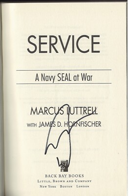 MARCUS LUTTRELL SERVICE: A NAVY SEAL AT WAR RARE SIGNED BOOK | eBay