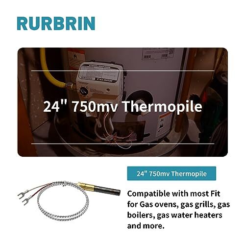 2PCS 24” 750mv Thermopile Compatible with Heat Glo Heatilator 750 ...