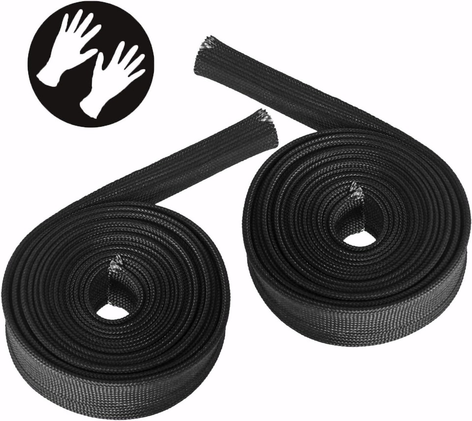 Heat Hose Wrap Shield Fire Sleeve Wire Fuel Line Adjustable Heat Sheath ...