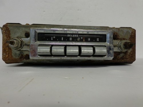 1957 Pontiac Radio Car Deluxe AM Push Button Delco 988671 Chieftian ...