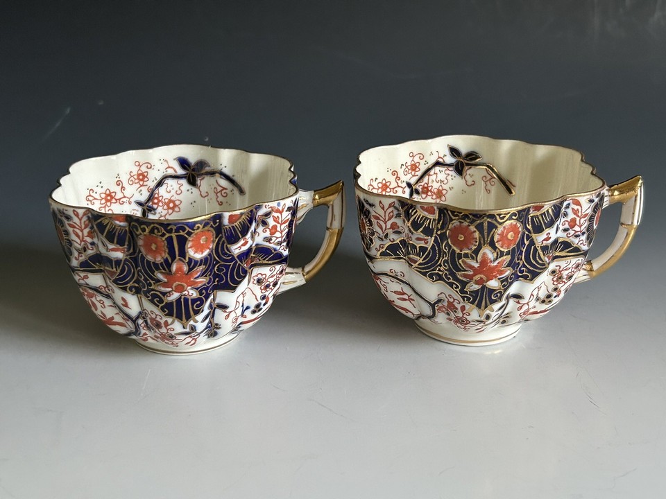 Antique Wileman Foley Shelley Daisy Shape Imari Two Trio Tea Sets ...