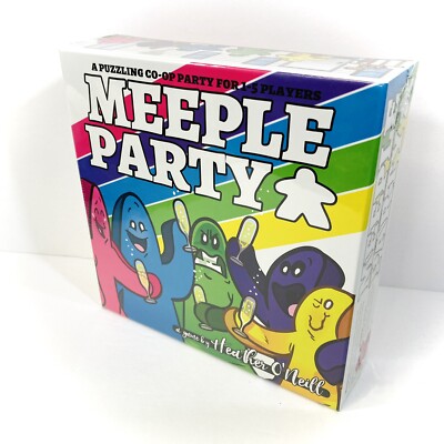 MEEPLE PARTY BOARD GAME English strategy Co-op 9th Level 2019 Oop NEW ...