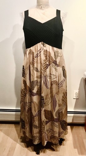 Robbie Bee Spandex Multi Print Crafted Pin-Tuck Plus Size Maxi dress ...