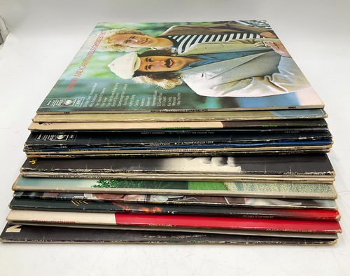 20 x 1970s pop rock country vinyl LP bundle Lennon Diamond Streisand M6 ...