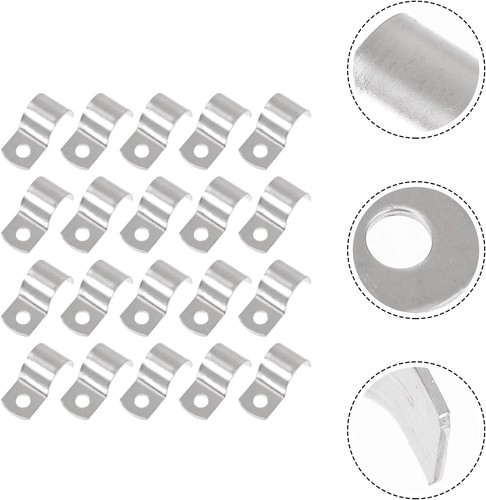 80PCS Cable Wire Screw Clips 1/4 Inch, Zinc Plated Steel Outdoor... | eBay