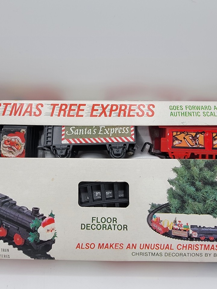 Vintage Santa's Christmas Tree Express Train Set Round the Tree | eBay