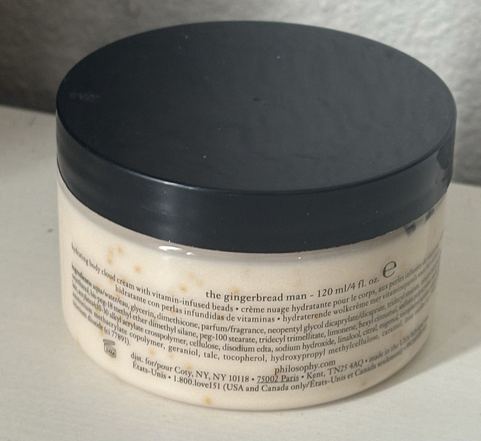 Philosophy Gingerbread Man Body Cloud Cream Vitamin Infused 4oz | eBay