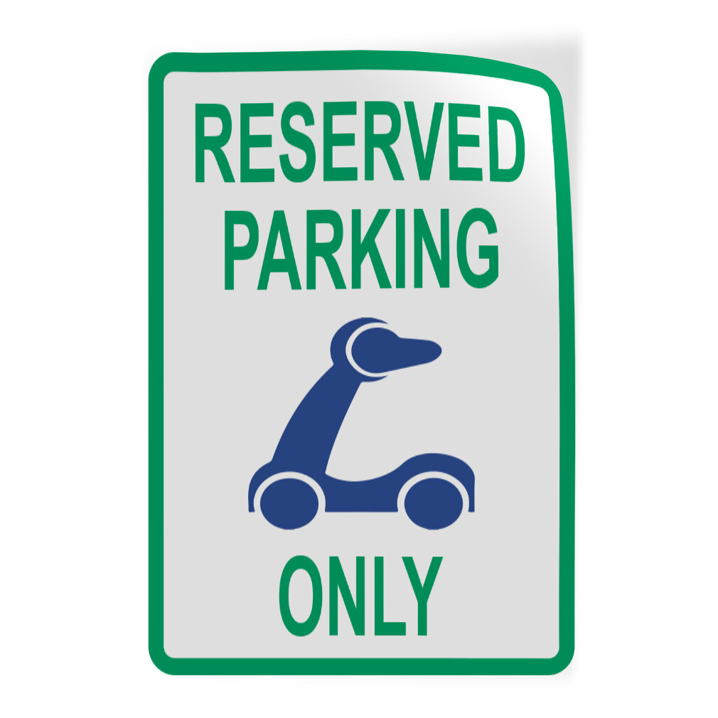 Vertical Vinyl Stickers Reserved Parking Only Parking Parking Safety ...