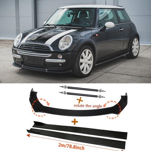 For Mini Cooper S R53 R55 R56 F56 Front Bumper Lip Splitter + Side ...