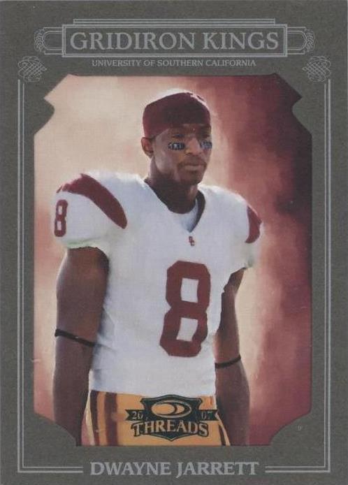 2007 Donruss Threads - College Gridiron Kings Dwayne Jarrett #CGK-9 Green Framed /25 (RC) for ...