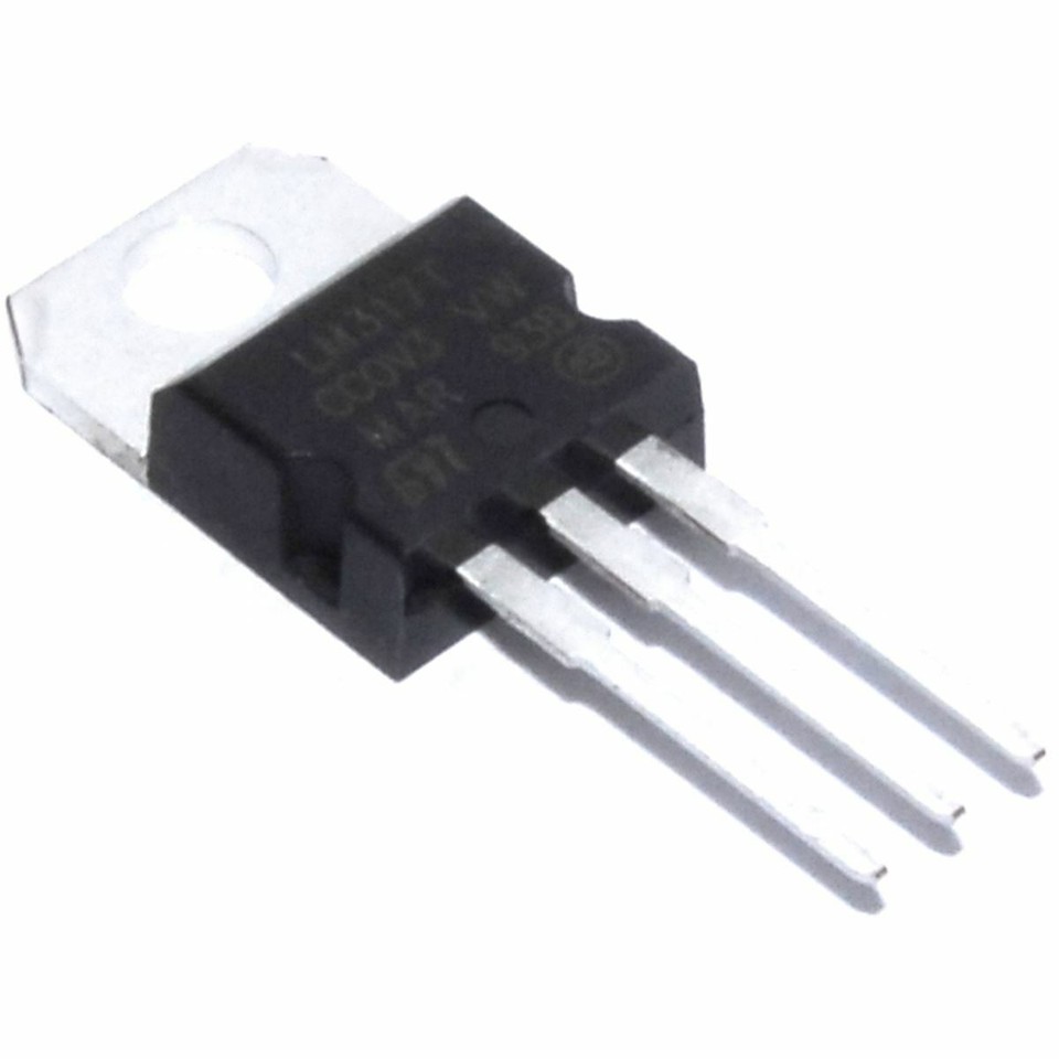 5pcs LM317T Adjustable Voltage Regulator Black PSU Power Supply Flux ...