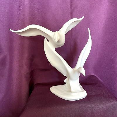 KAISER WHITE BISQUE PORCELAIN 2 FLYING GEESE MINT #487 | eBay