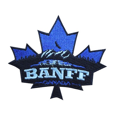 Maple Leaf patch , Banff flag patch Embroidered Iron on Sew on Patch 8 ...