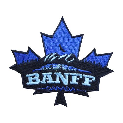 Maple Leaf patch , Banff flag patch Embroidered Iron on Sew on patch 8 ...