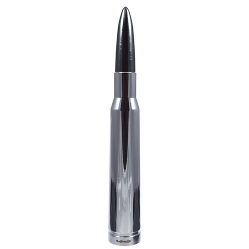 Anti-Theft Chrome 50 Caliber Gunmetal Bullet Stubby Antenna For ...