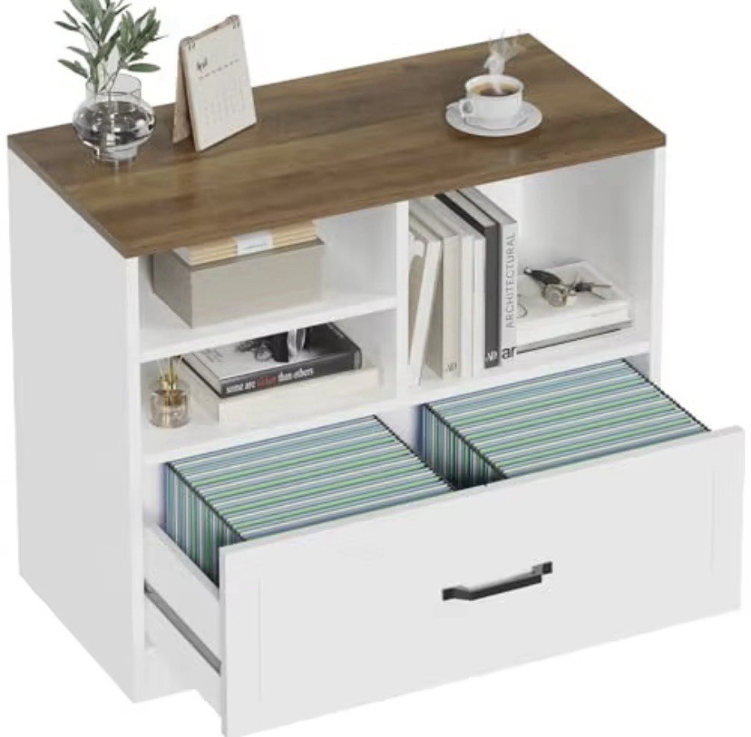 Wooden Filing Cabinet Two-Drawer Set for Home Office | eBay UK