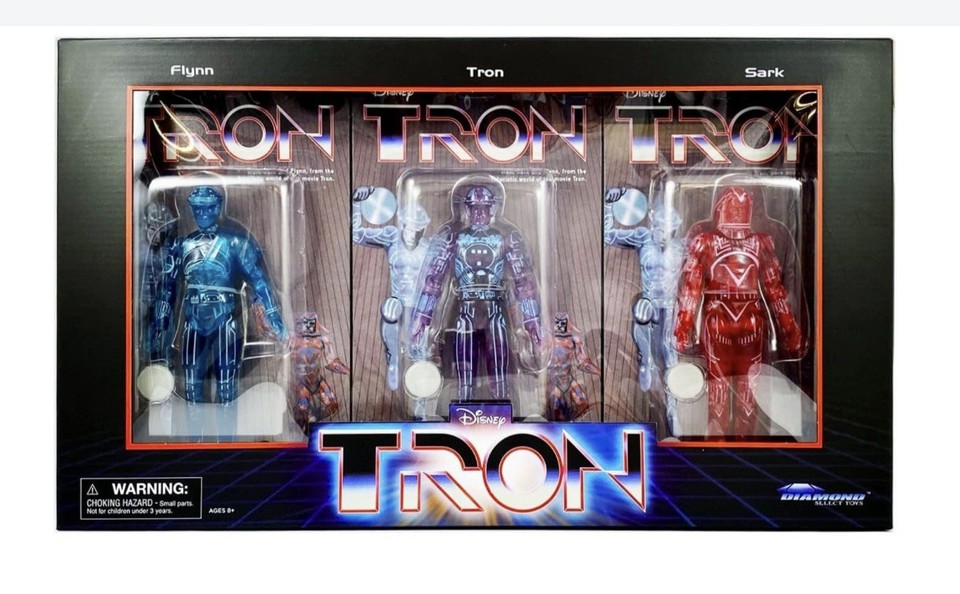 Tron Ares: LIMITED EDITION GITD Tron Flynn Sark 3 Pk 40th SDCC 2021 ...