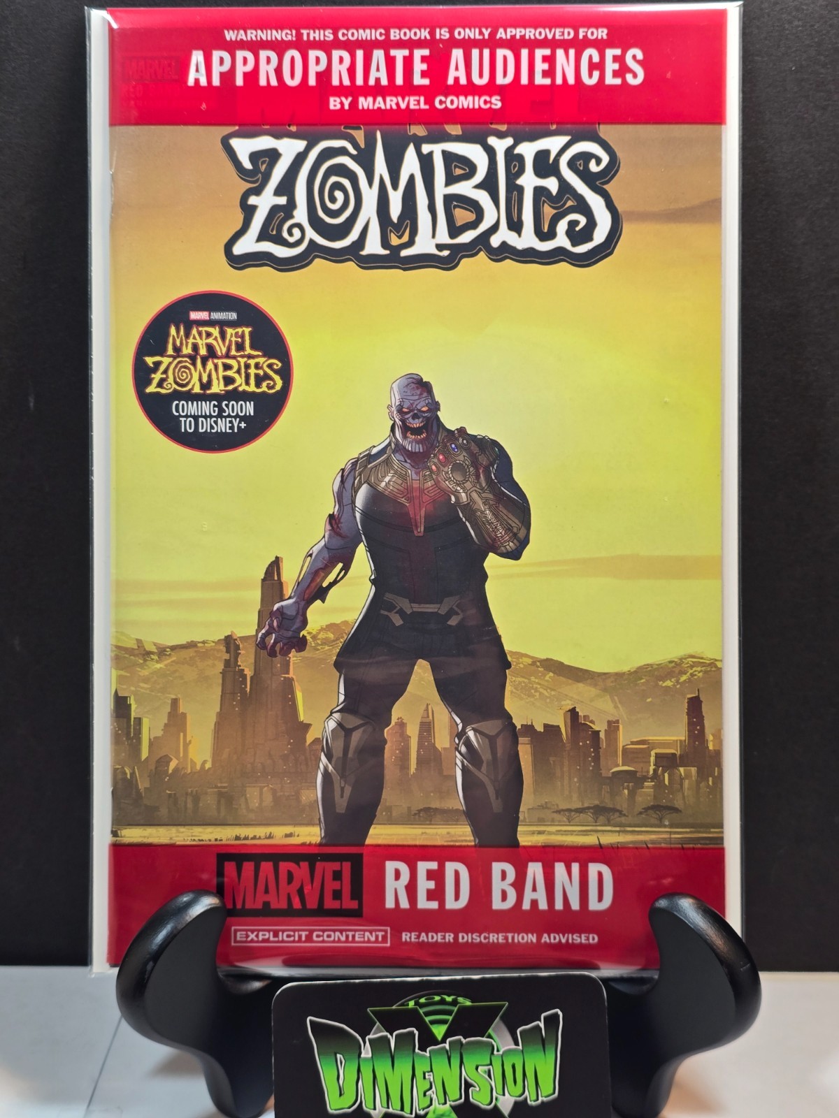 MARVEL ZOMBIES #1 RED BAND THANOS ANIMATION VAR. 2025 POLYBAGGED ...