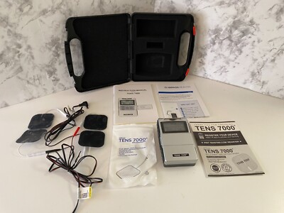 Compass Health TENS 7000 - Digital Unit, Leads, Electrodes, Case, and ...