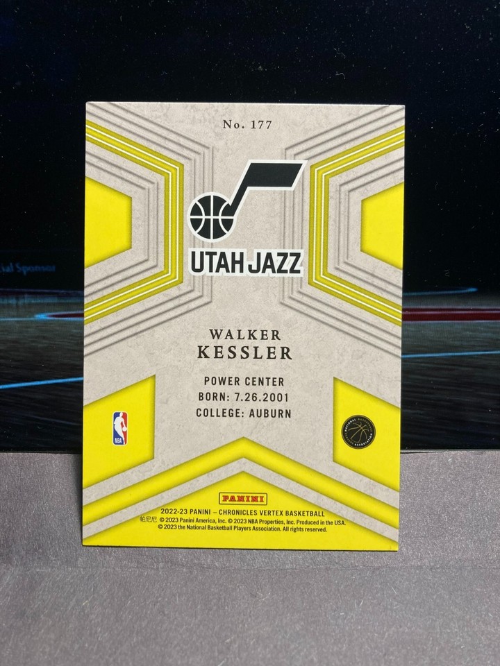 2022-23 Panini Chronicles Vertex #177 Walker Kessler Basketball Card ...