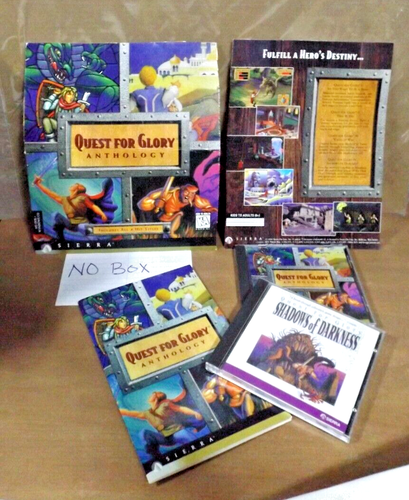 Retro Vintage PC Computer Games - QUEST FOR GLORY / SHADOWS OF DARKNESS ...
