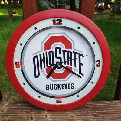 OHIO STATE BUCKEYES Round Manual Wall Clock | eBay