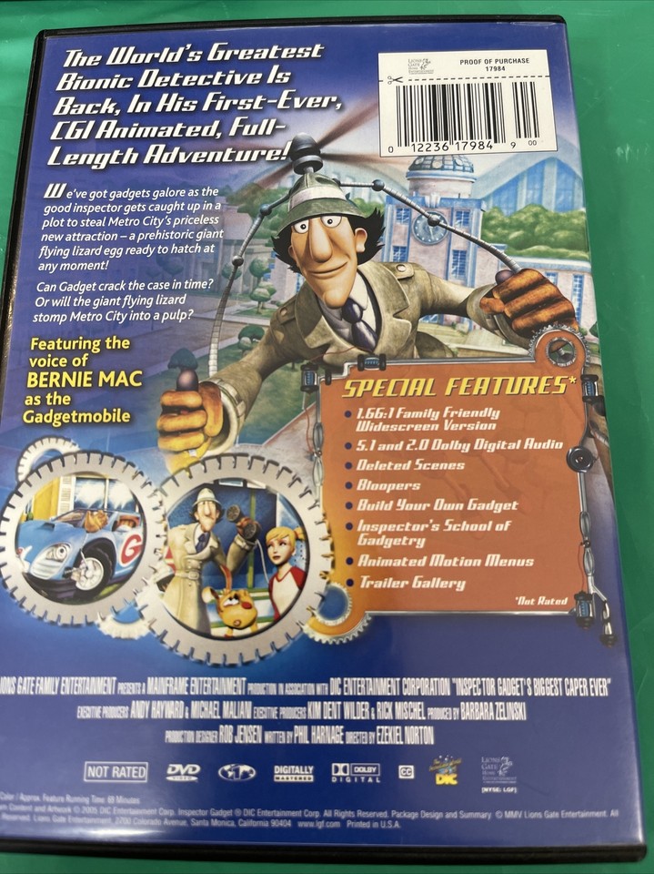 Inspector Gadgets Biggest Caper Ever (DVD, 2005) - Previously Rented ...