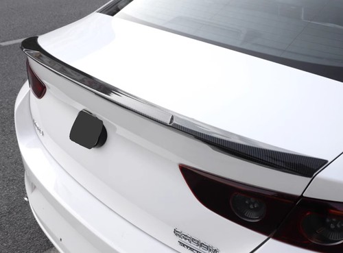Fit 2019-2023 Mazda 3 Axela Sedan Rear Carbon fiber color Spoiler Wing ...