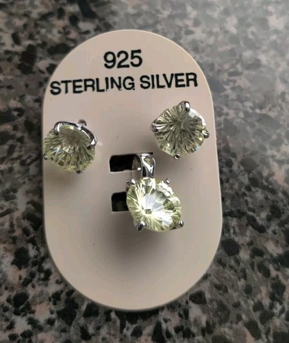 Earrings & Pendant GORGEOUS 925 Lemon Yellow Set Thailand | eBay