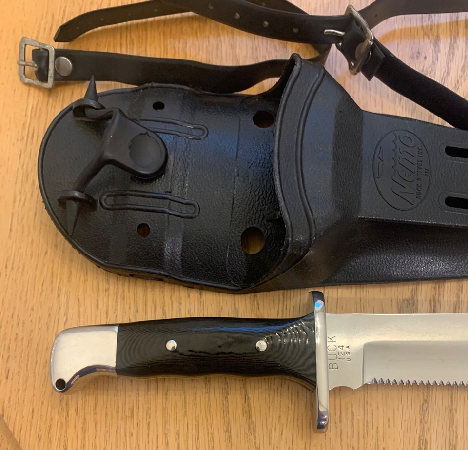 RARE VINTAGE BUCK NEMO 124 KNIFE W/ ORIGINAL SHEATH USED BRT3 | eBay