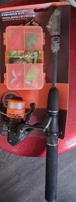 South Bend R2F Fishing Rod Telescoping Tackle Box Portable Beginner ...