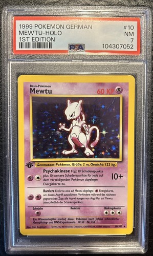1999 Pokemon 1ST EDITION HOLO MEWTU / MEWTWO | German Base Set #10 ...